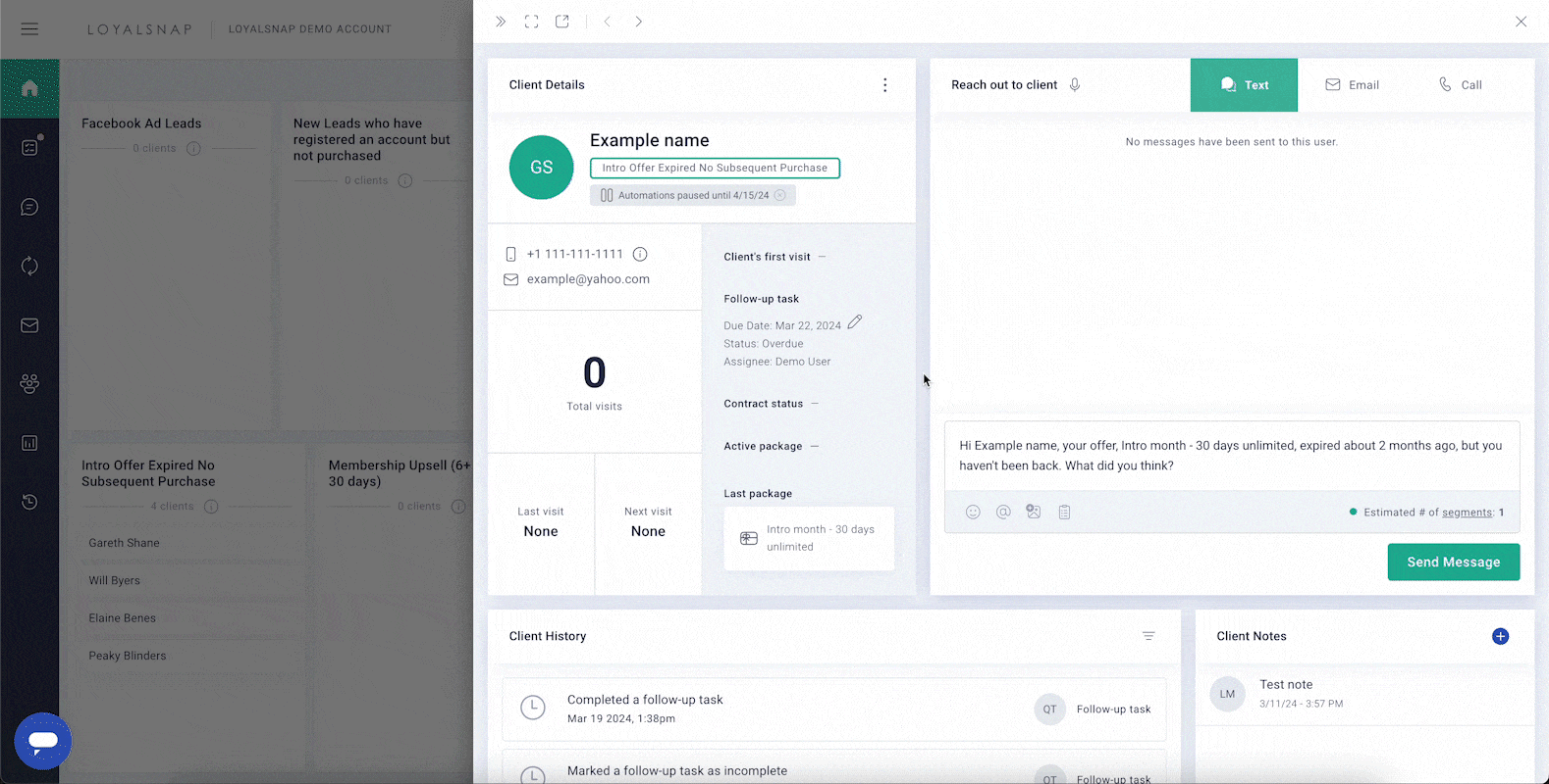 Client History – Help Center