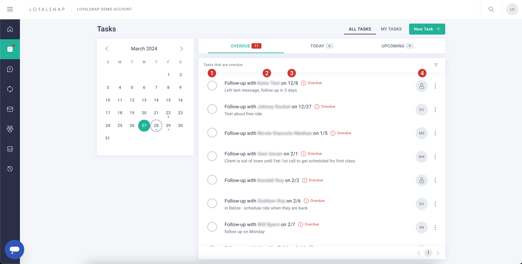 Follow-up Tasks – Help Center