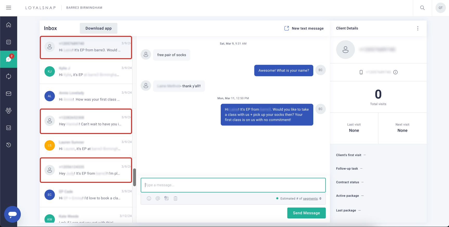 Texting Inbox and Sending a Text – Help Center
